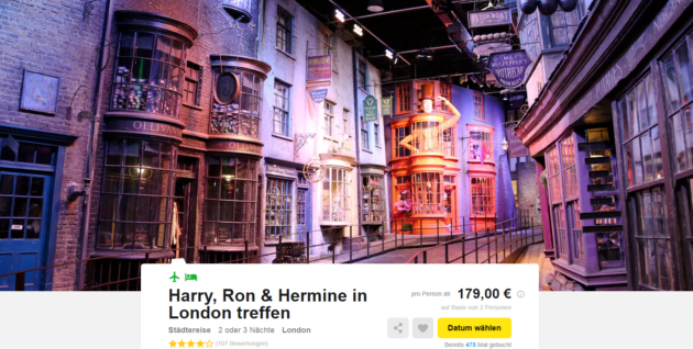 Luxus Harry Potter Studios London Tickets Mit Flug Und Hotel Fotos