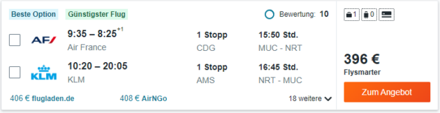 Kirschblütenzeit in Japan: Hin- & Rückflüge nach Tokio inkl. Gepäck nur ...