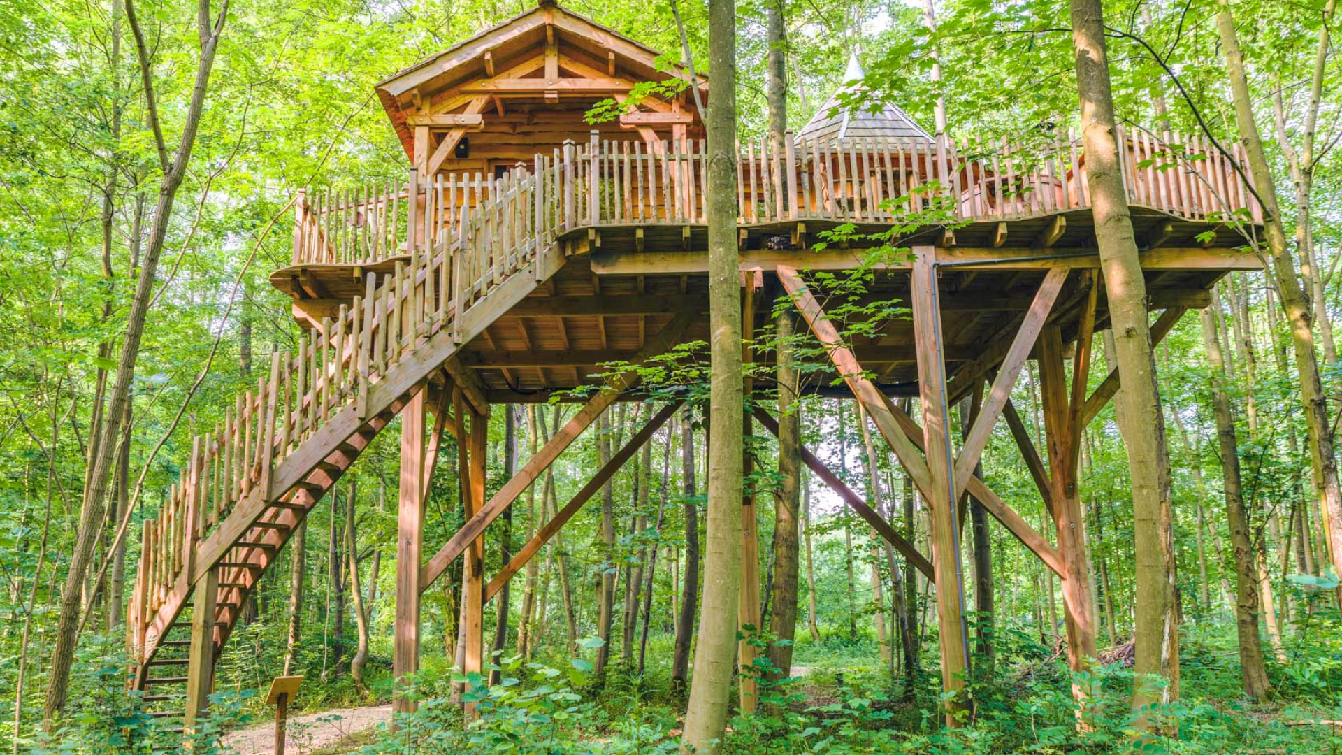 Baumhaus-Abenteuer in Frankreich mit Whirlpool ab 273€