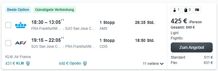 Paradies: Hin- und Rückflüge nach Costa Rica nur 425€ - Urlaubstracker.de