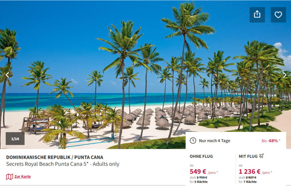 Luxus in der Dom Rep: 9 Tage im TOP 5* Resort mit All Inclusive, Flug ...