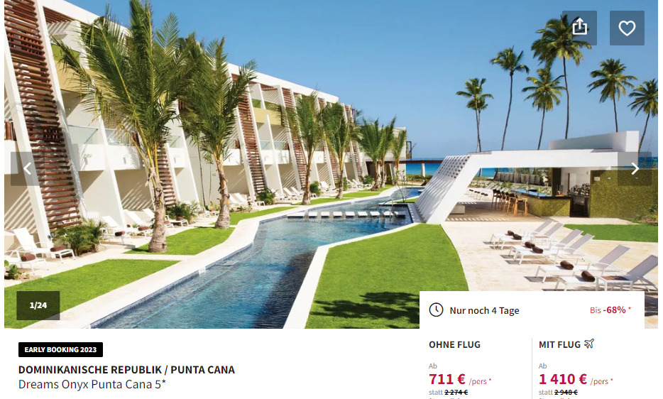 Luxusurlaub in der Karibik: 9 Tage Dom Rep im TOP 5* Hotel mit All ...