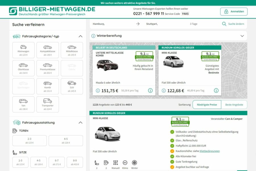 20€ Billiger Mietwagen Gutschein im Januar 2026