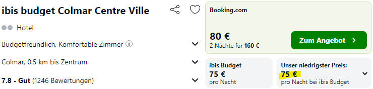 Ab ins Elsass: 3 Tage übers Wochenende nach Colmar im zentralen Hotel ...