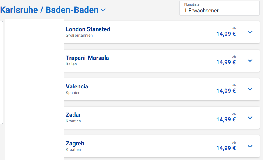 Ryanair Mega-Sale: Flugtickets quer durch Europa ab 14,99€